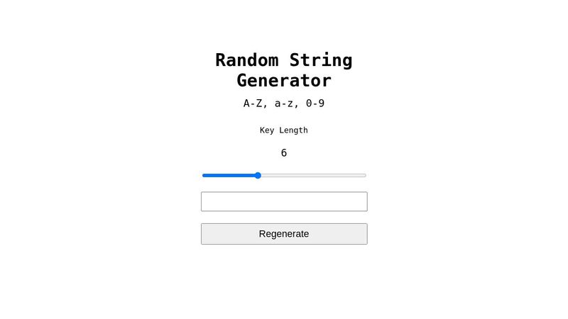 Random String Generator