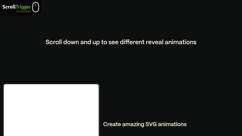 Reveal animations based on scroll direction - ScrollTrigger