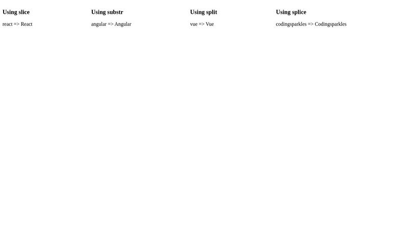 Uppercase First Letter