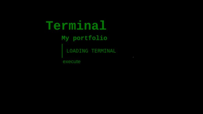 Terminal looking website
