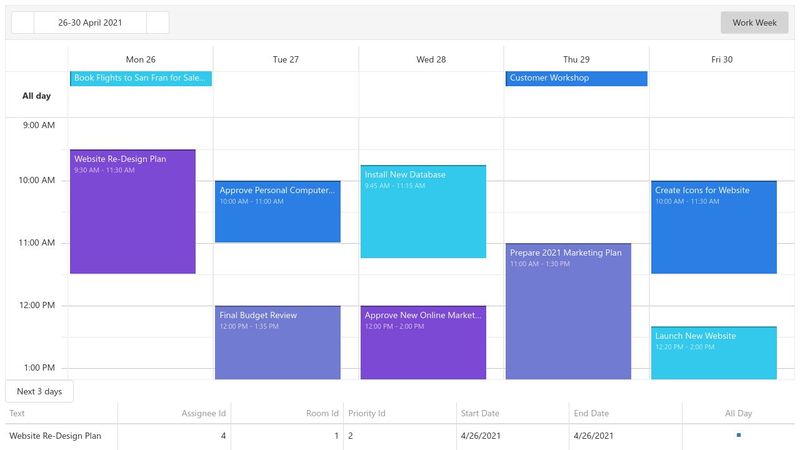 Resources - DevExtreme Scheduler