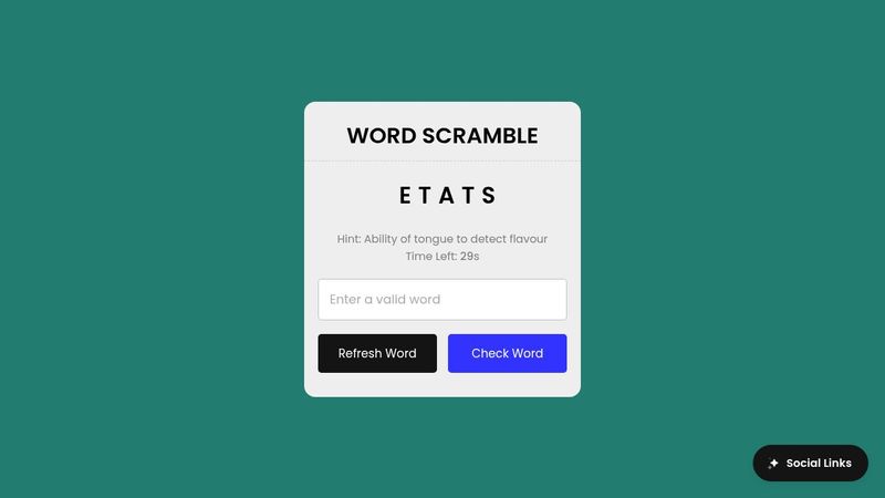 Word Scramble Game