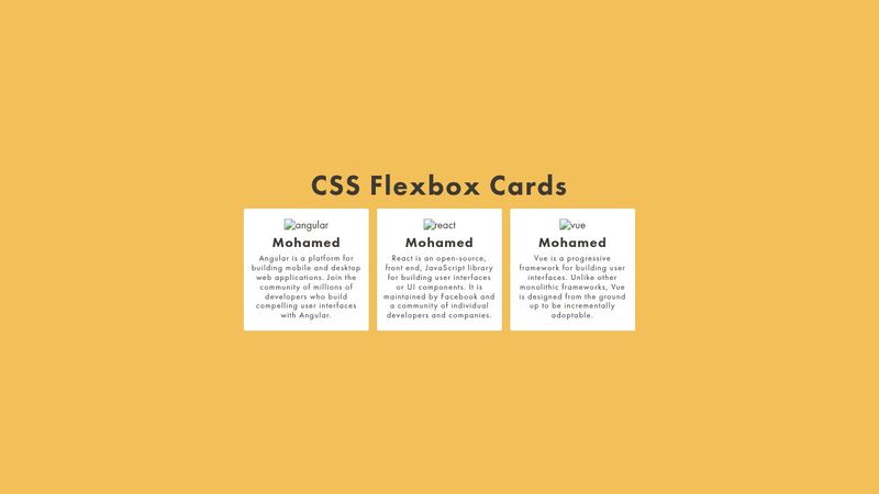 Css Flexbox Cards Creating A Modern Css Card Design Layout