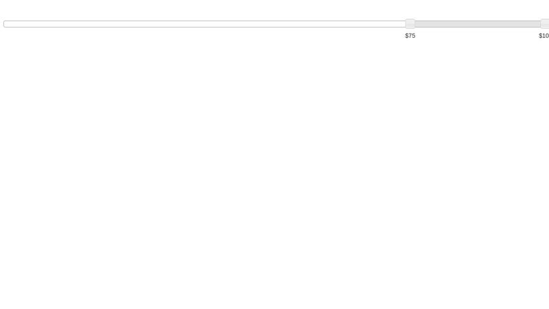 jQuery UI range slider with floating and merged values at overlapping point.