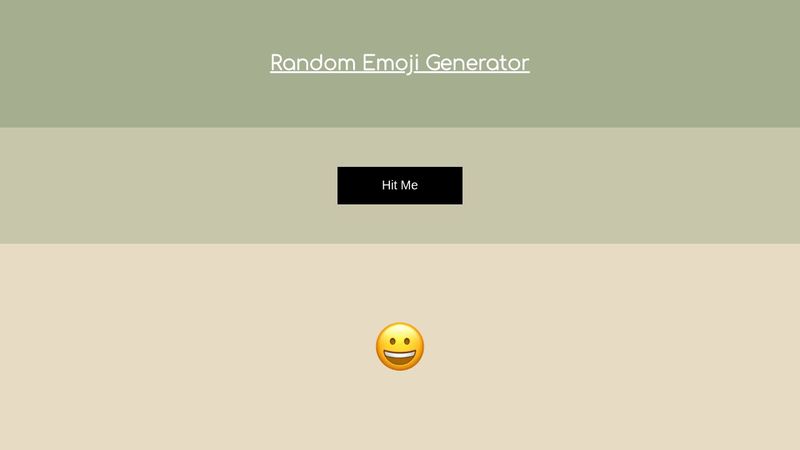 Random Emoji Generator