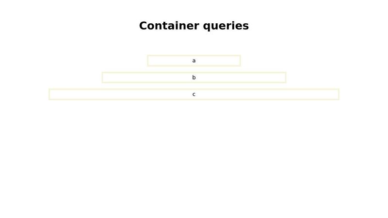 Container query example one