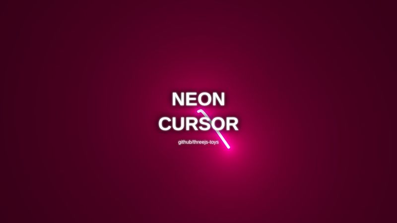 CodePen Home ThreeJS Toys - Neon Cursor
