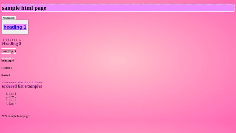 Farrah Williams CSS practice two