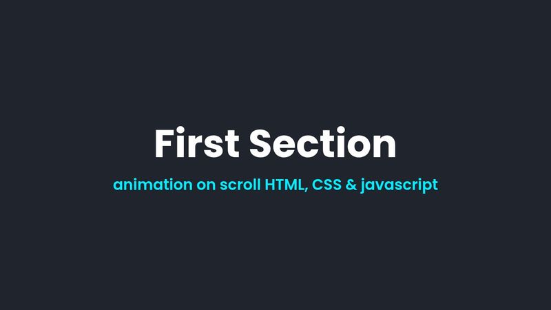 animation on scroll using javascript