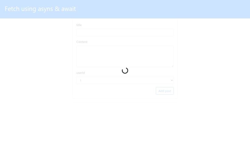 mock fetch async await