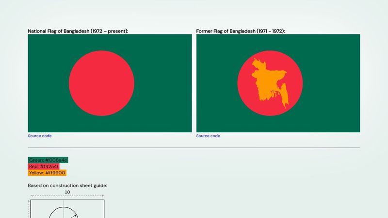 Responsive Flag of Bangladesh CSS