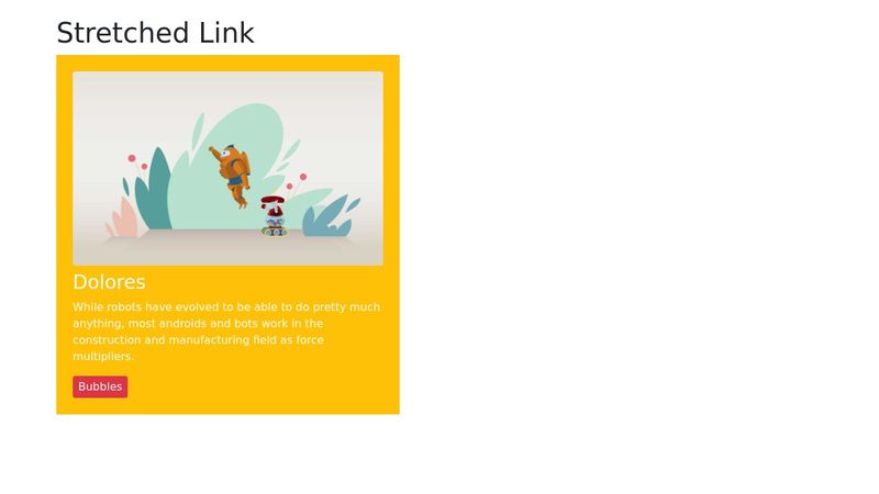 Bootstrap 5 - Stretched Links