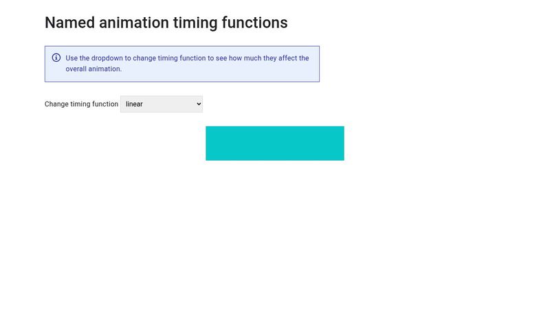 Learn Css Named Animation Timing Functions 9991