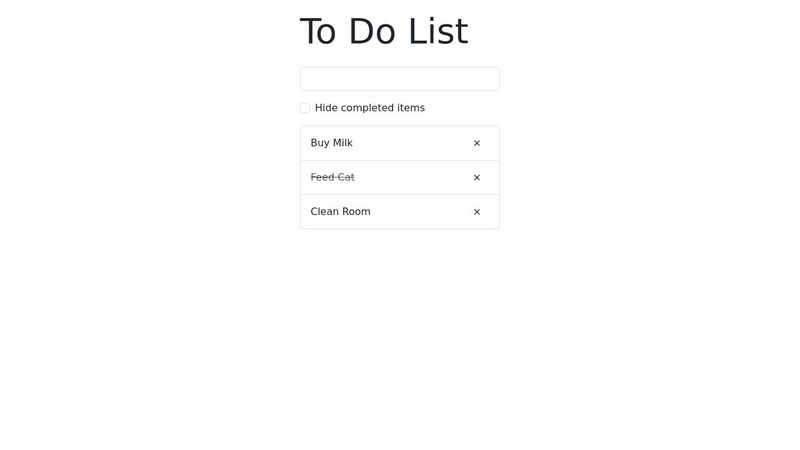 To Do List - Demo