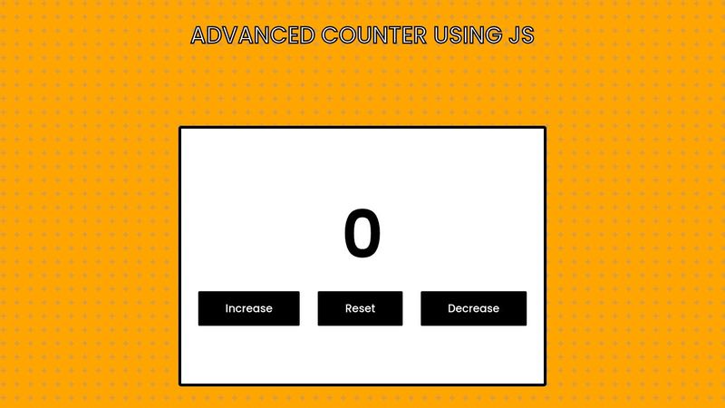 Advanced Counter App Using JS