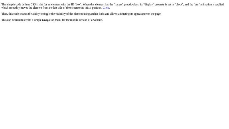 Show/hide without JS - CSS only