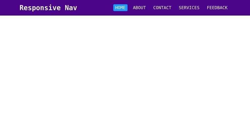 Responsive nav without js