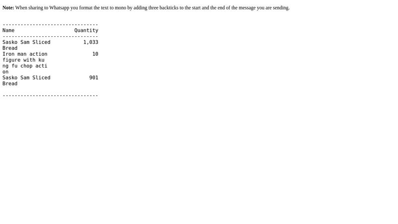 Simple Javascript Column Sizes Share to Whatsapp