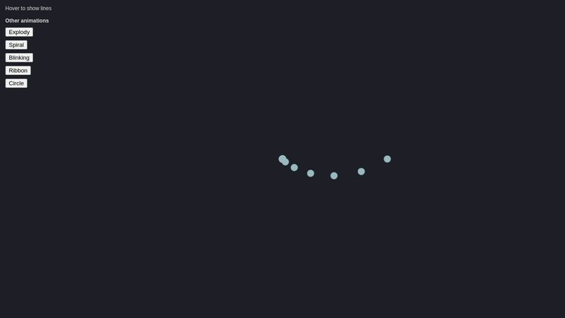 Particles moving in a straight line draw a circle (CSS Only)