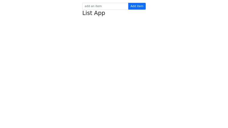 React List App