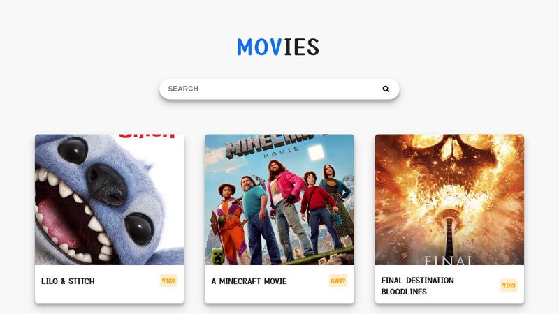 Basic Responsive Movie Info Website Using HTML5 | CSS3 And JS | For Beginners