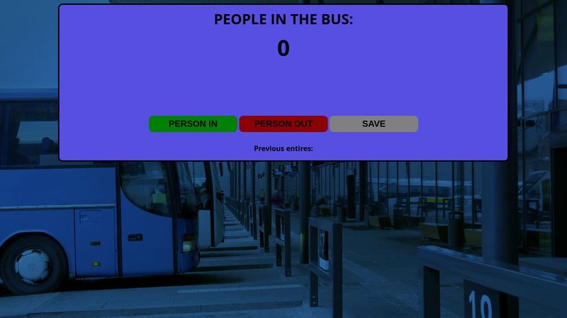 Passenger counter app