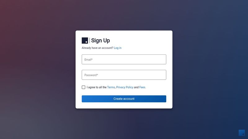 Sign Up Form with floating placeholder