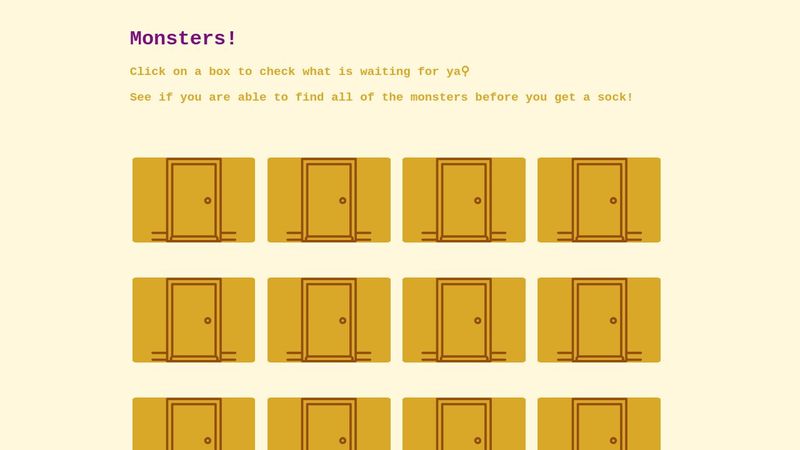 Day25 - Find a Monster