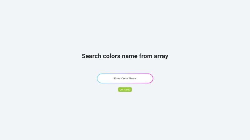 Search in Array ( jS )