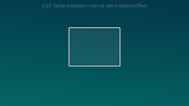 CSS Sprite Animation Interval