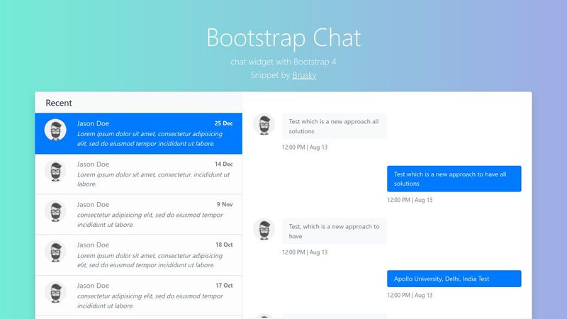 Bootstrap Chat