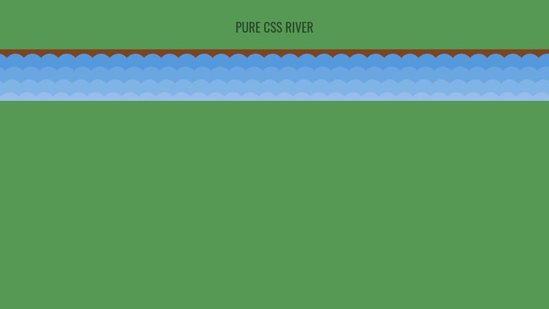 Pure CSS River