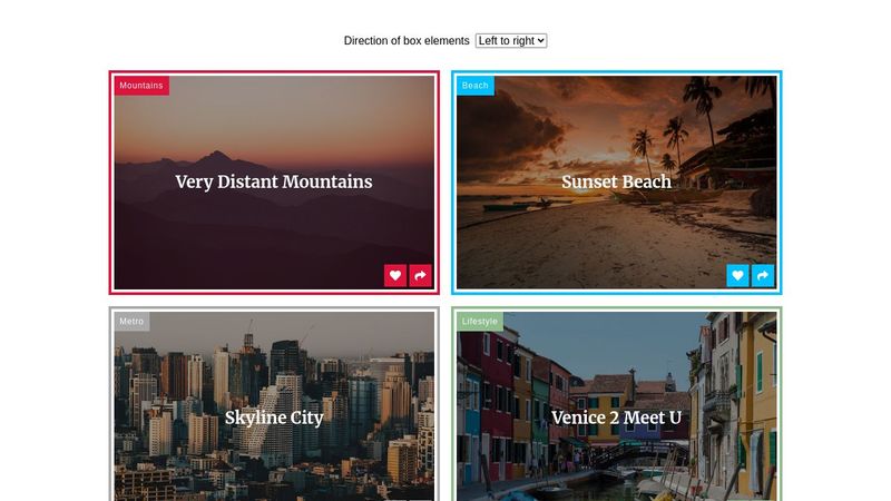 CSS Grid Overlay - Image Box