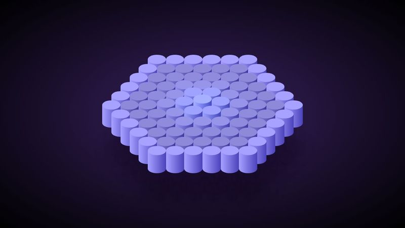 Hexagonal Breathing Grid - Pure CSS