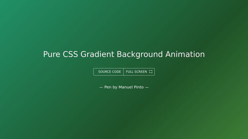 Pure CSS Gradient Background Animation