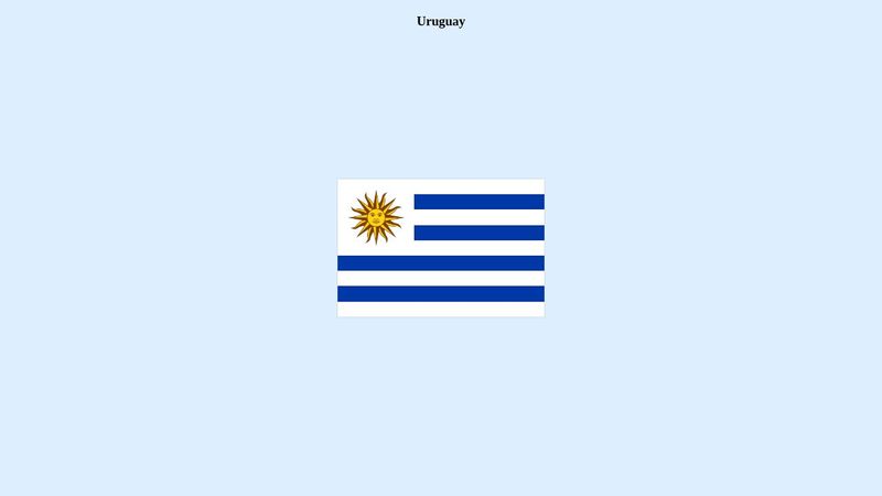 CSS Flag : Uruguay