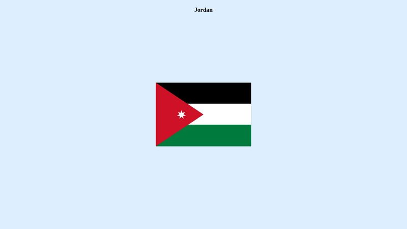 CSS Flag : Jordan