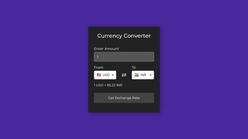 Currency Converter using JS
