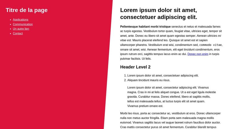 responsive diagonal layout