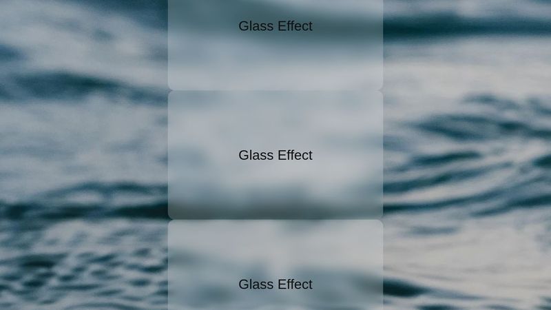 Frosted Glass Effect Css