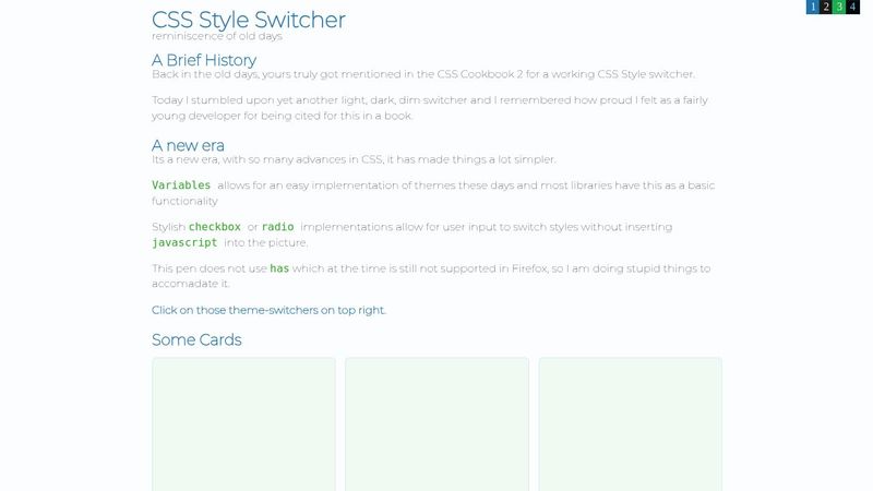 CSS Style Switcher