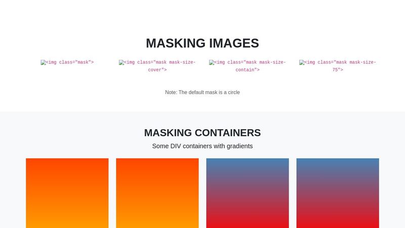 MASK.CSS - Demo
