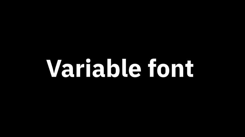 Variable font animation showcase