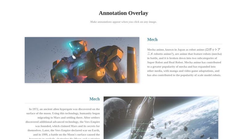 Annotation Overlay Effect with CSS3