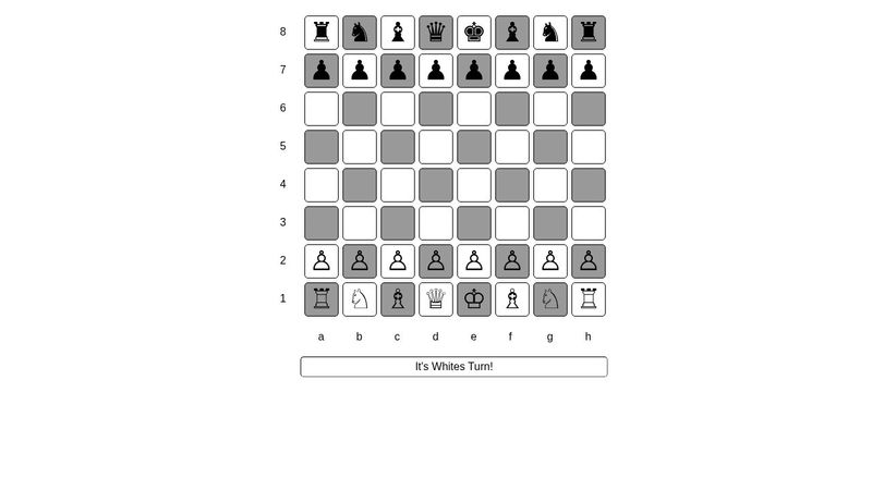 Javascript Chess Game