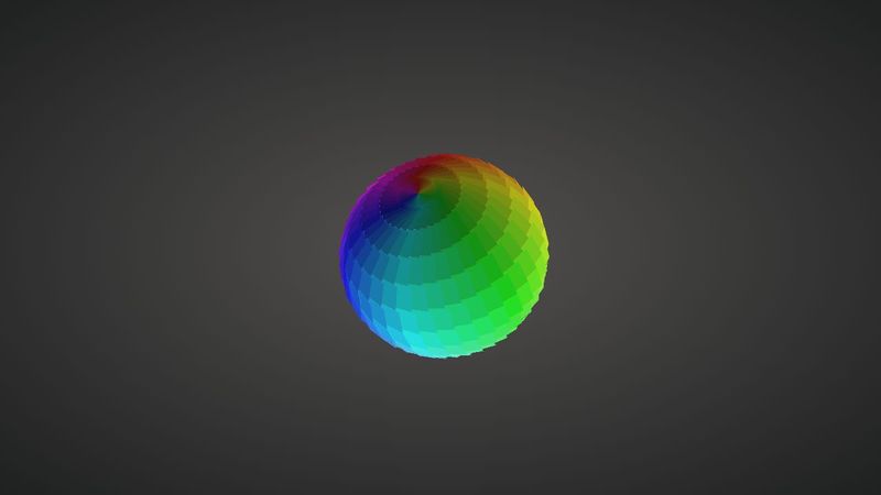 3D rainbow ball: Pure CSS