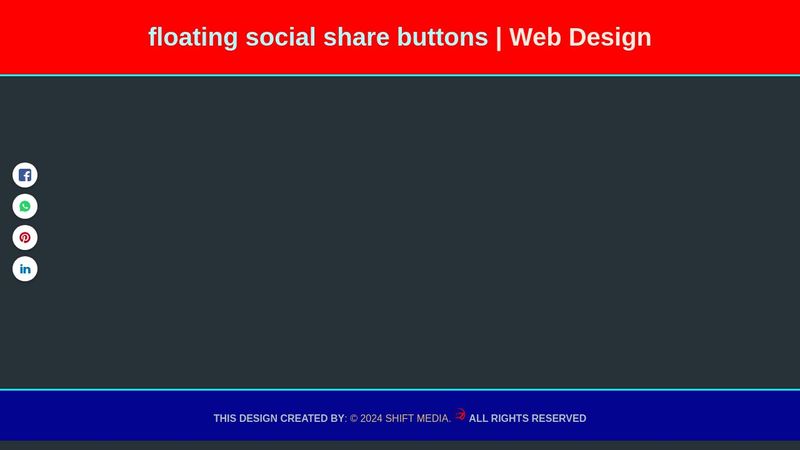 floating social share buttons