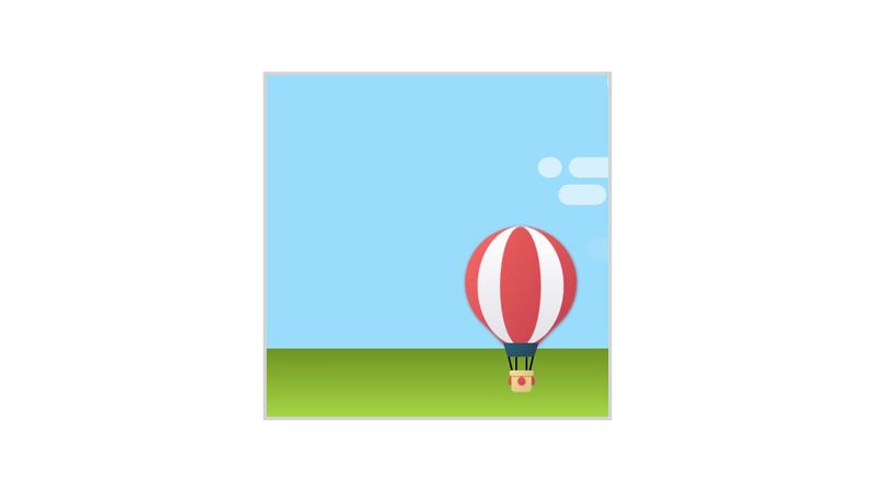 CSS Animation - Hot Air Balloon Launch