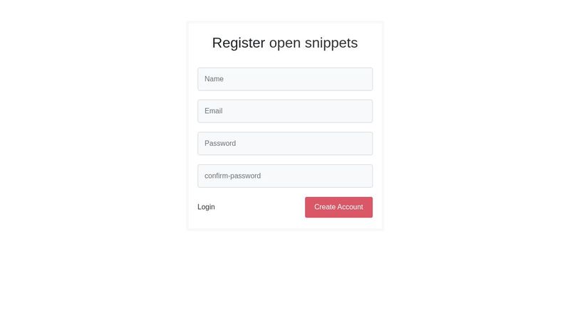 Bootstrap 4 sign up form