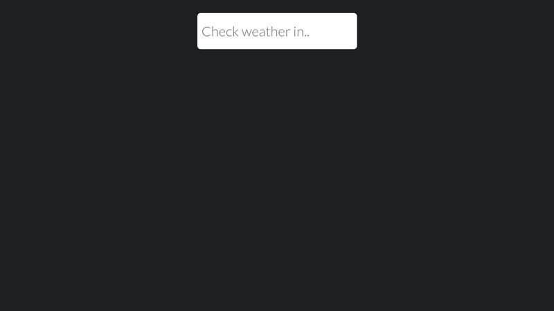 AngularJS weather app
